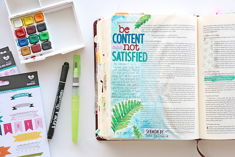 Putting the Journaling into Bible Journaling | Process Video ...