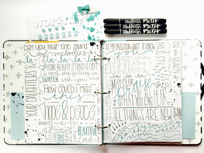 Worship Doodles | Lettering with Leeland - Illustrated Faith