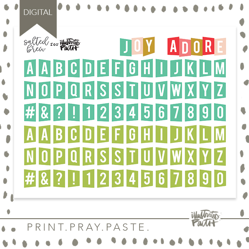 Retro Alphas - Illustrated Faith