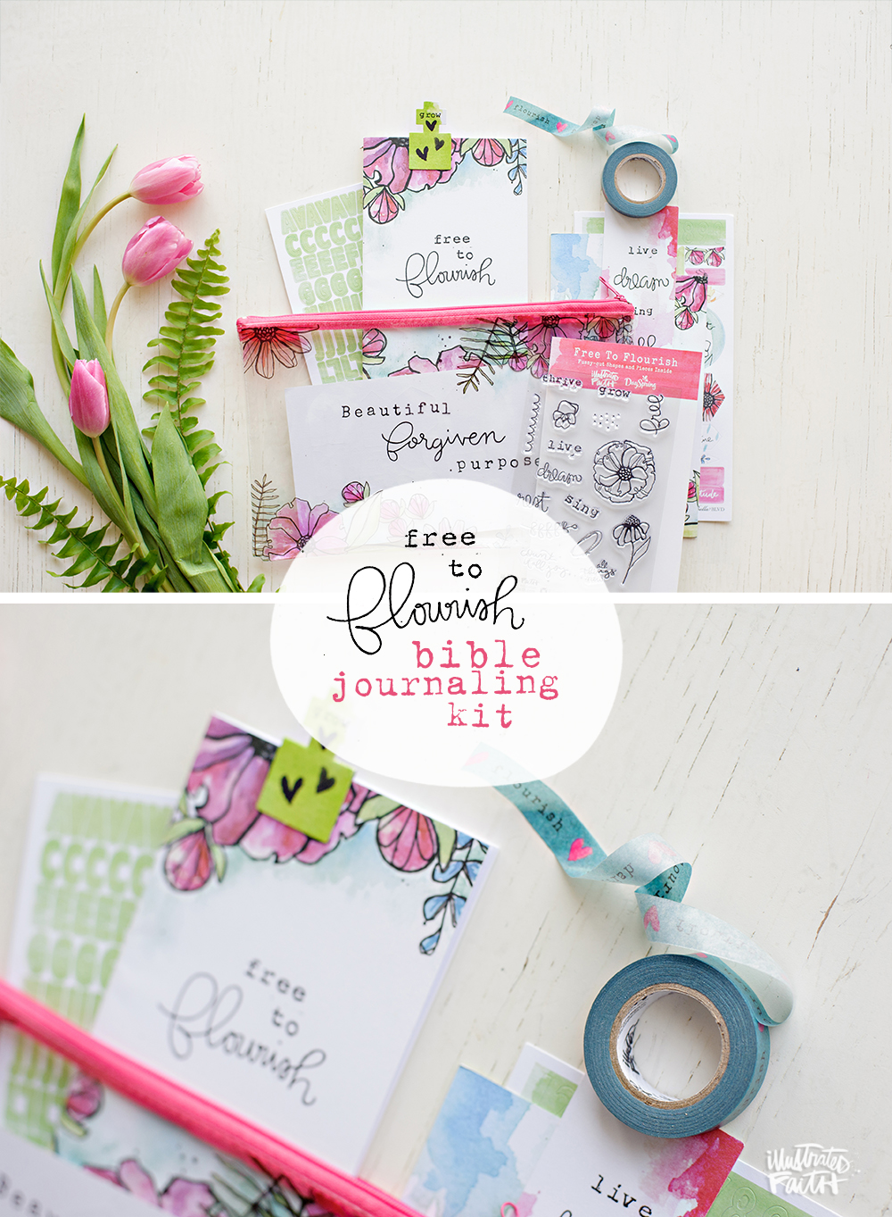 Free To Flourish Bible Journaling Kit! + video!! - Illustrated Faith