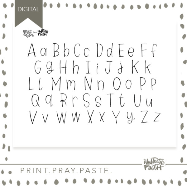 Print Pray Trace | Grace Like Rain - Illustrated Faith