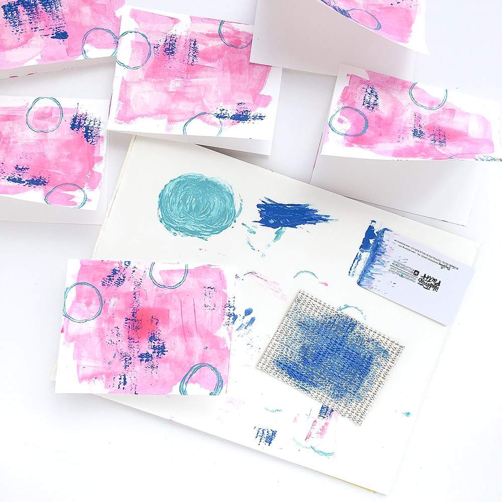 Mixed Media Tutorial | using objects found around the house ...