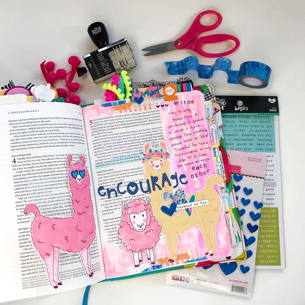 Print and Pray Mixed Media Hybrid Bible Journaling | Encourage Each ...