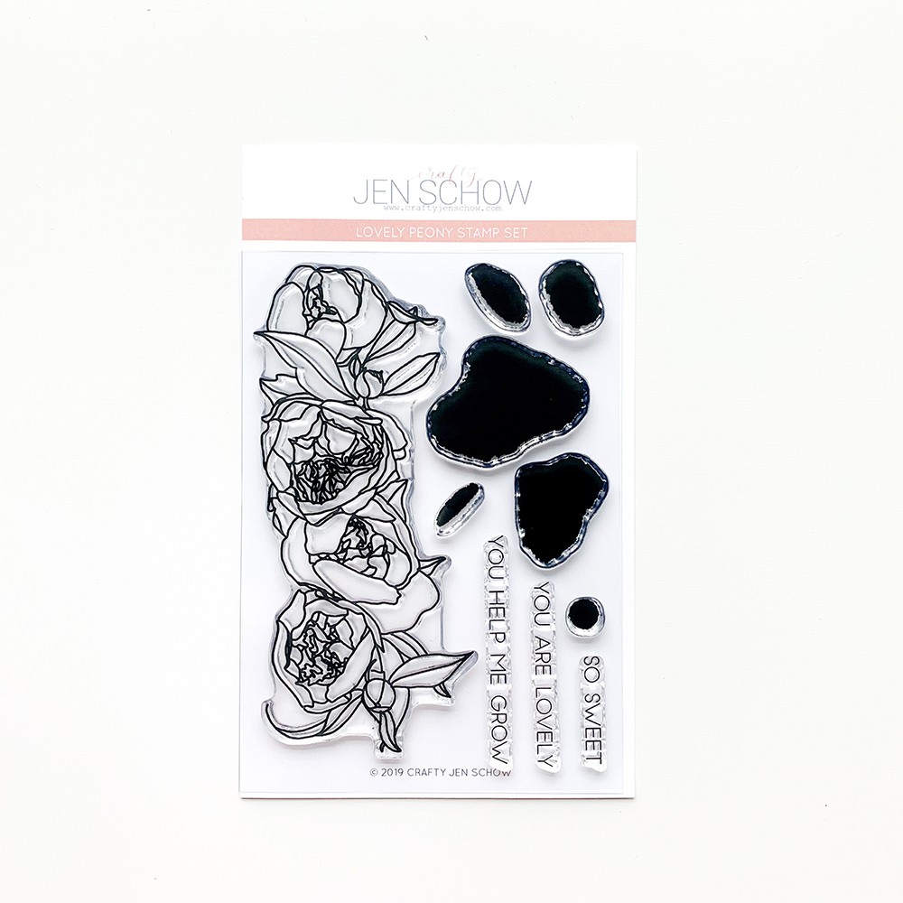 Lovely Peony Stamp Set - Illustrated Faith