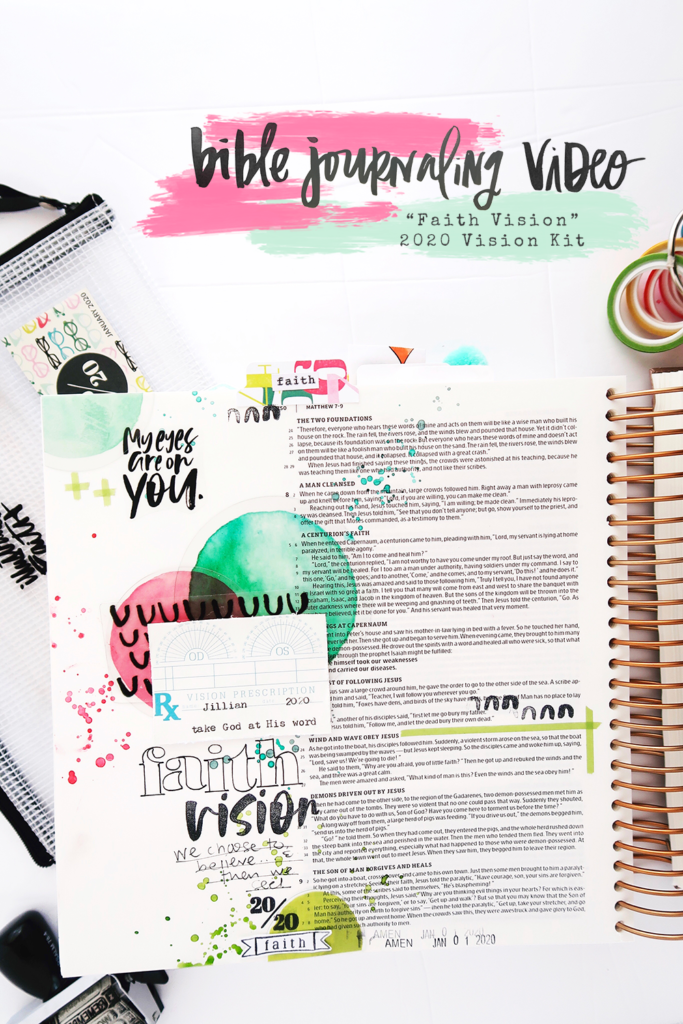 Bible Journaling Process Video | Faith Vision | 2020 Vision ...
