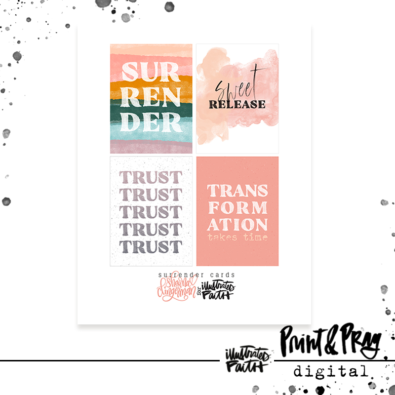 Surrender Card Set - Illustrated Faith