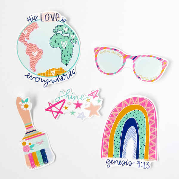 Abigail Sticker Set Shine Illustrated Faith