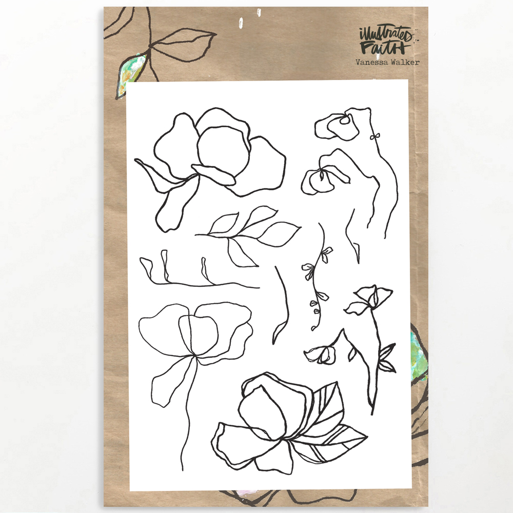 Pocket Posies Stamp - Illustrated Faith