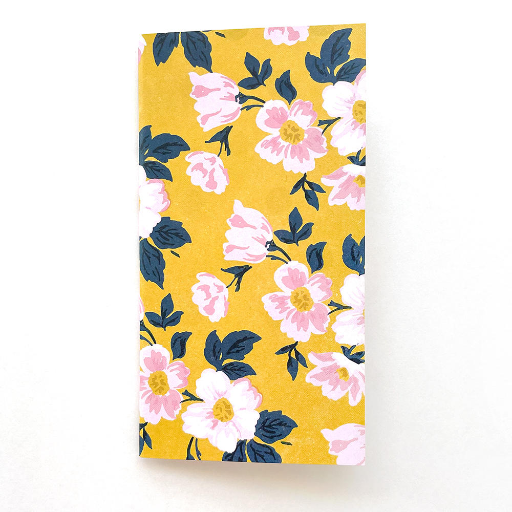 Pink Floral Blank TN Notebook - Illustrated Faith