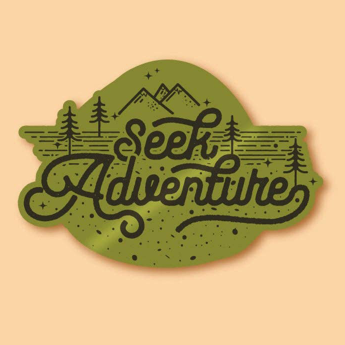 Vinyl Sticker - Seek Adventure - Illustrated Faith
