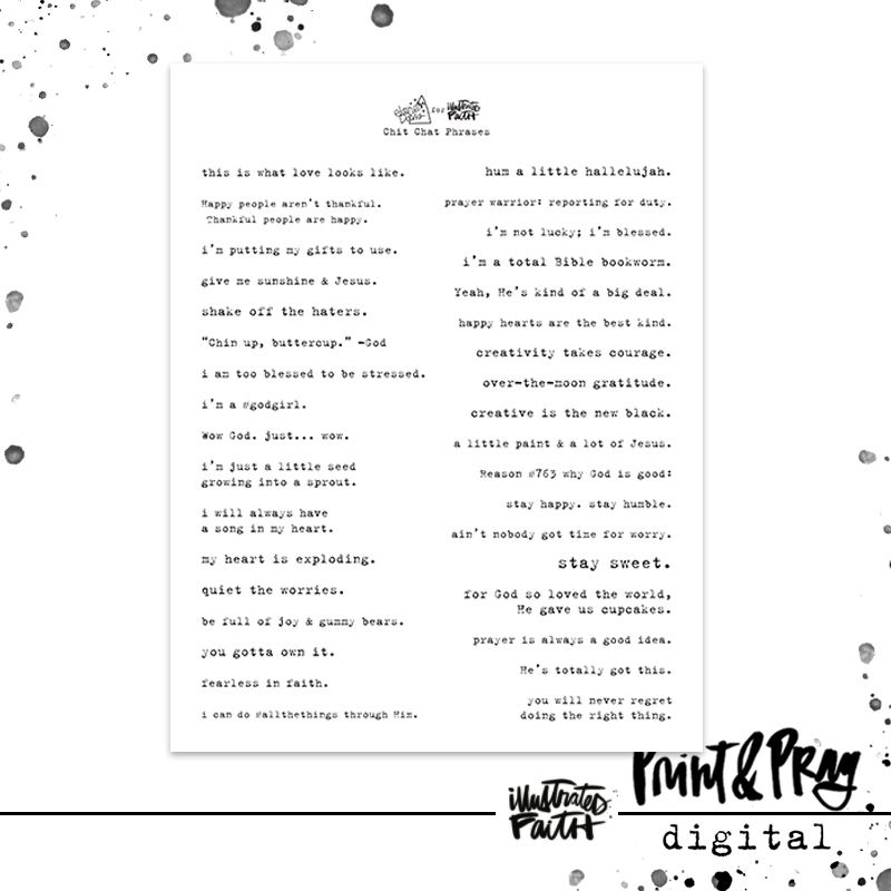Chit Chat Phrases Illustrated Faith Chit Chat Phrases Illustrated Faith