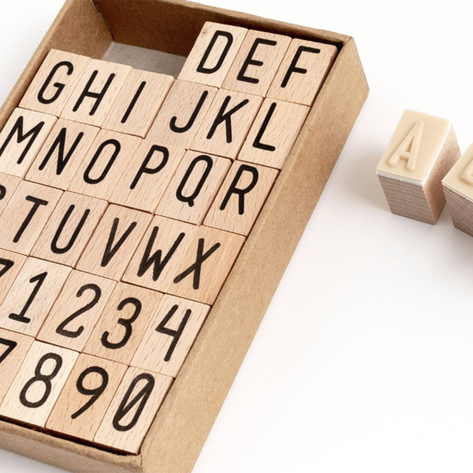 Alpha Wooden Block Stamp Set - Illustrated Faith