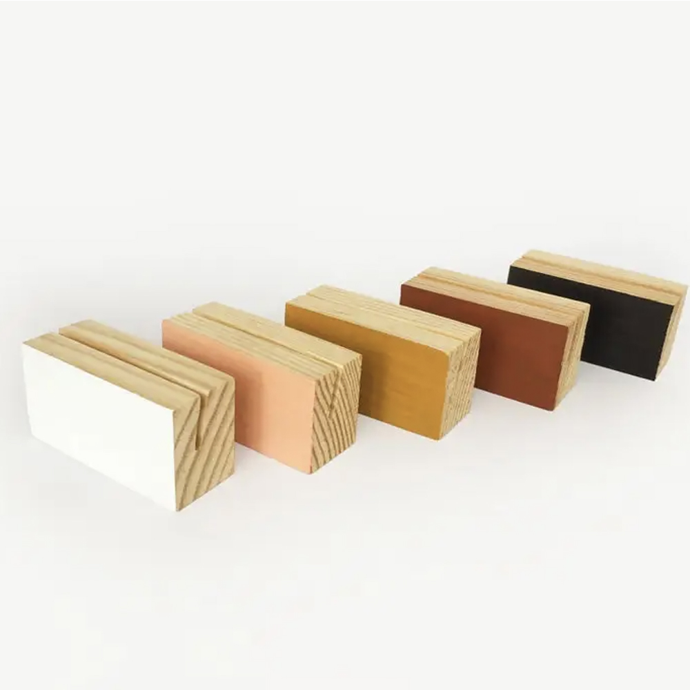 Color Block Wooden Devo Card Holder | Mustard - Illustrated Faith