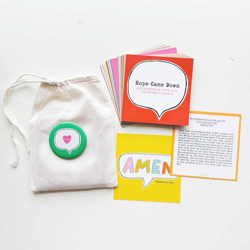 Hope Came Down Advent Devotional Cards - Illustrated Faith